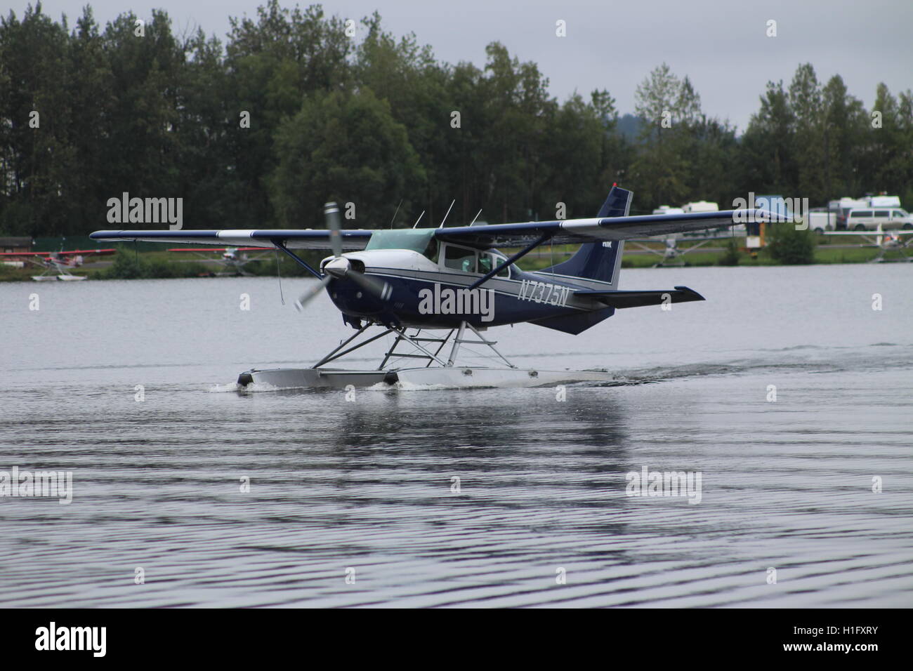 float plane in the water Stock Photo - Alamy