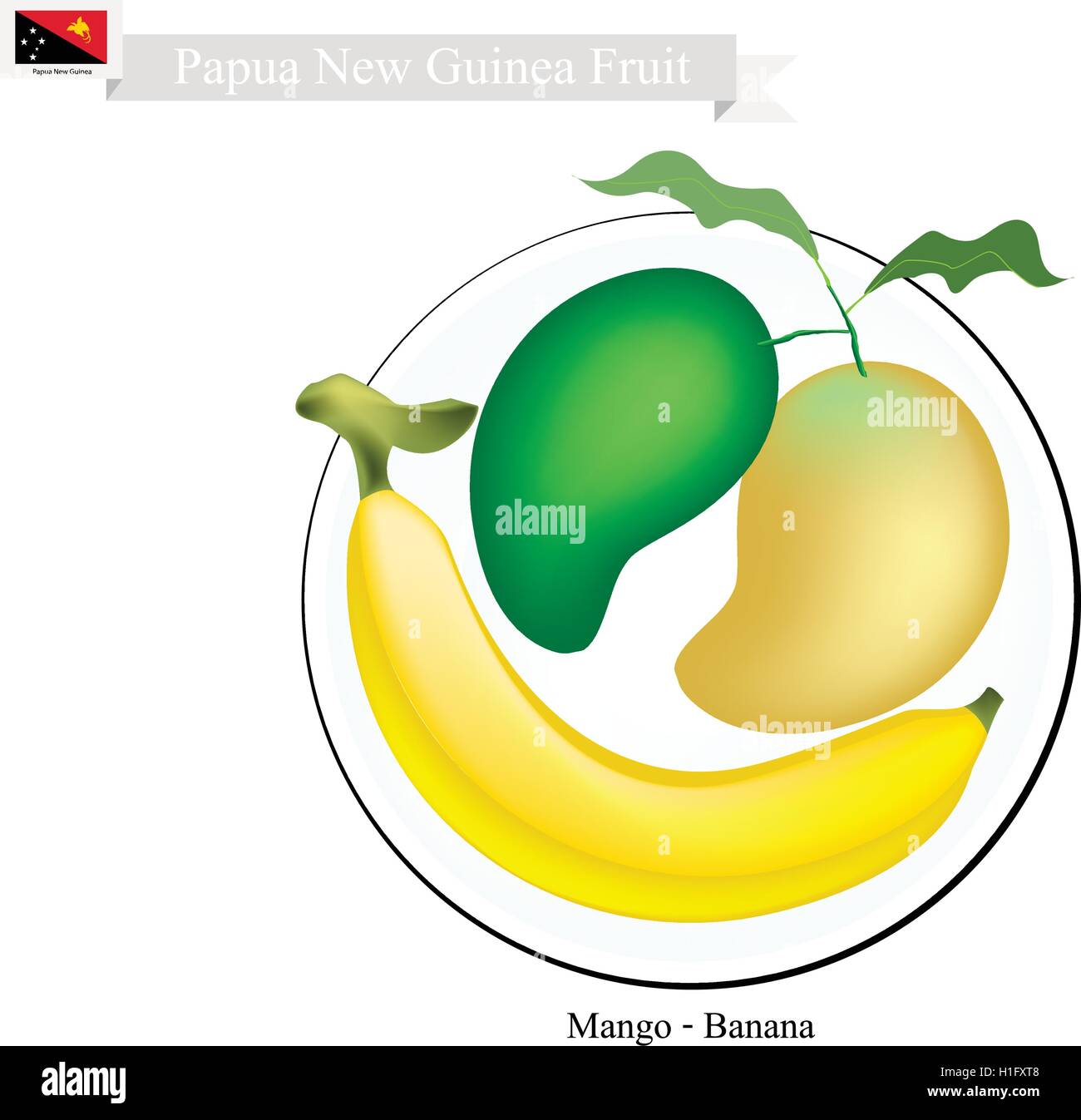 Papua new guinean cuisine illustration hi-res stock photography and ...