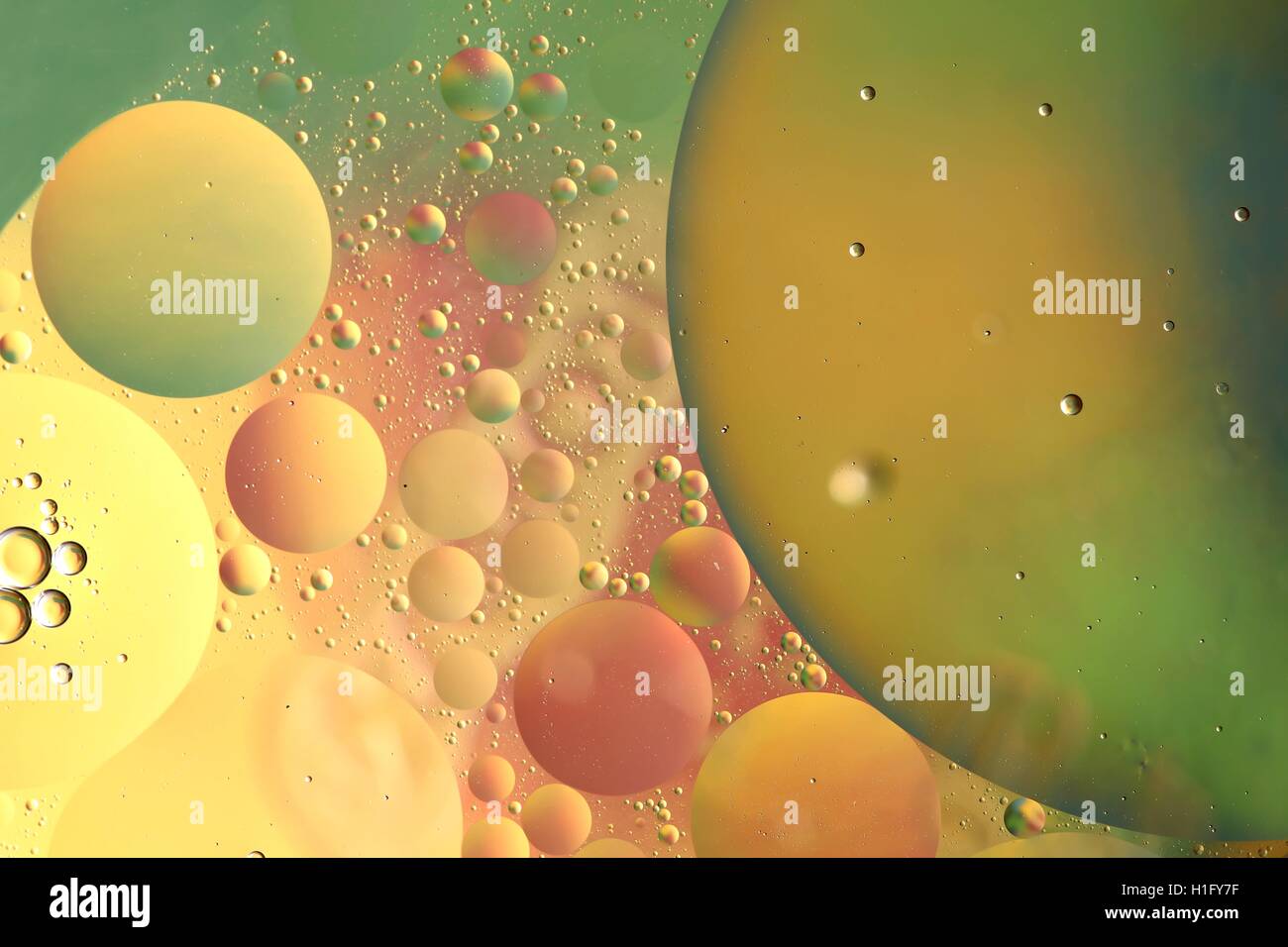 Oil on Water Pattern Stock Photo - Alamy