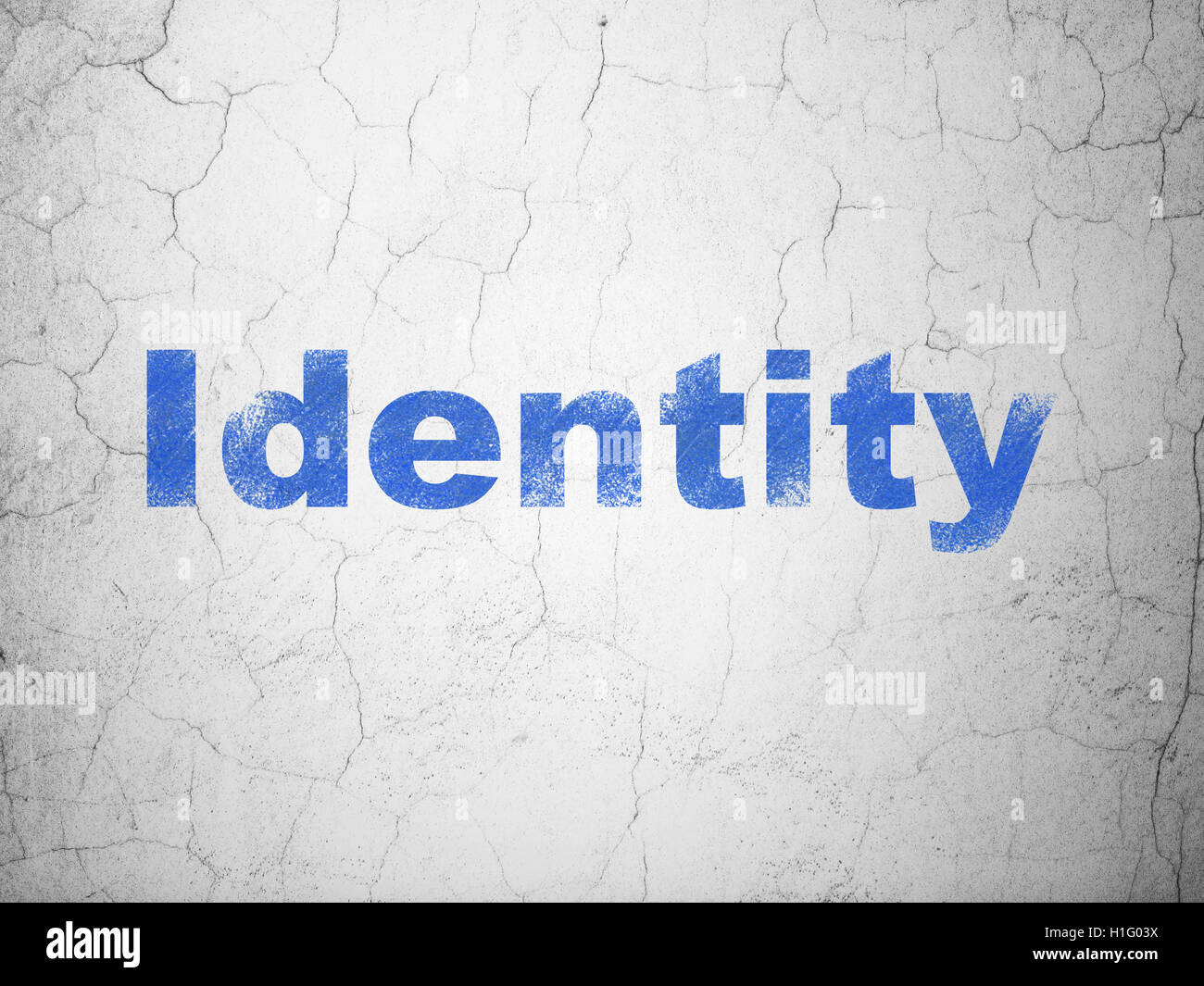 Privacy concept: Identity on wall background Stock Photo - Alamy