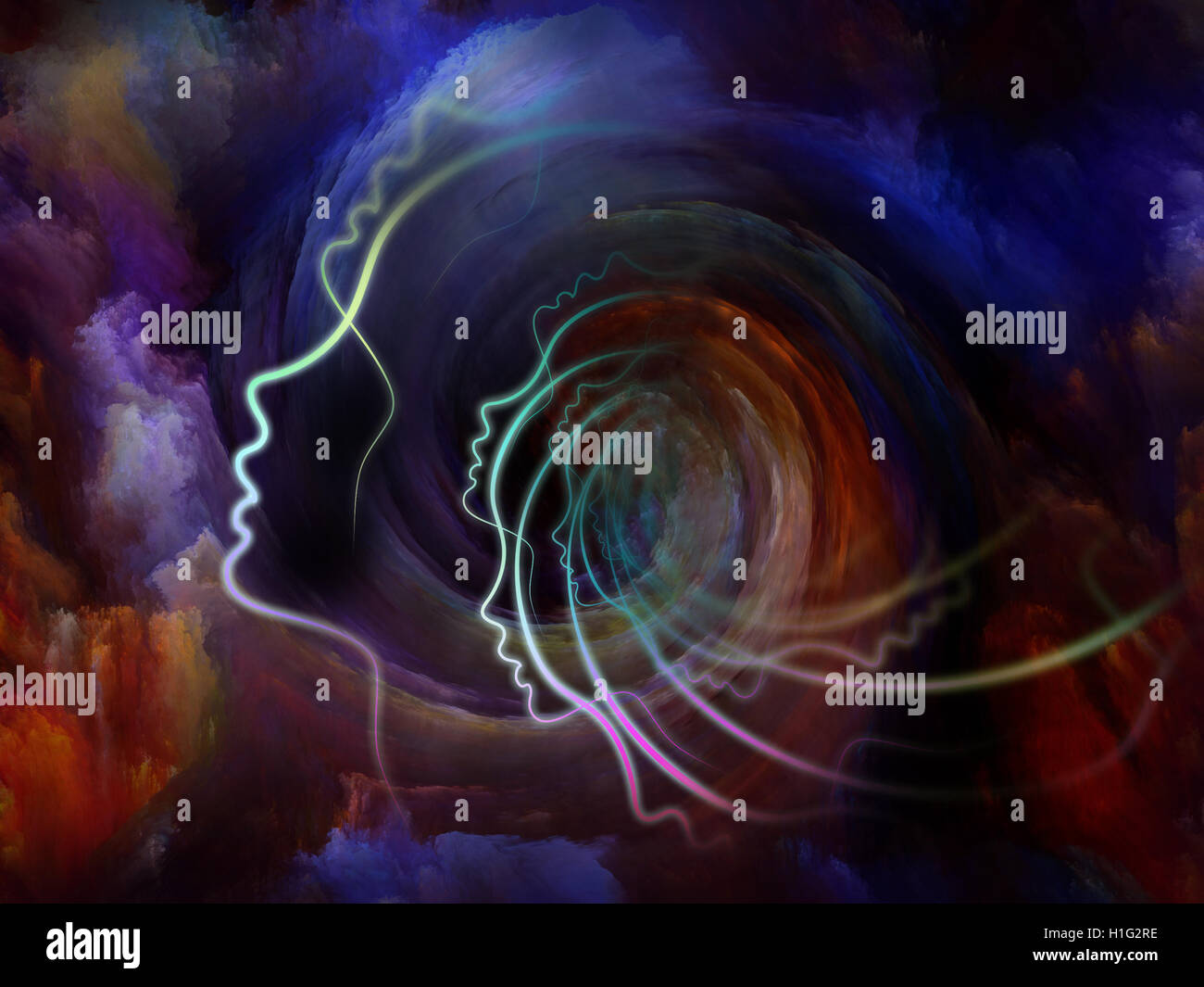 Lines of the Soul Stock Photo - Alamy