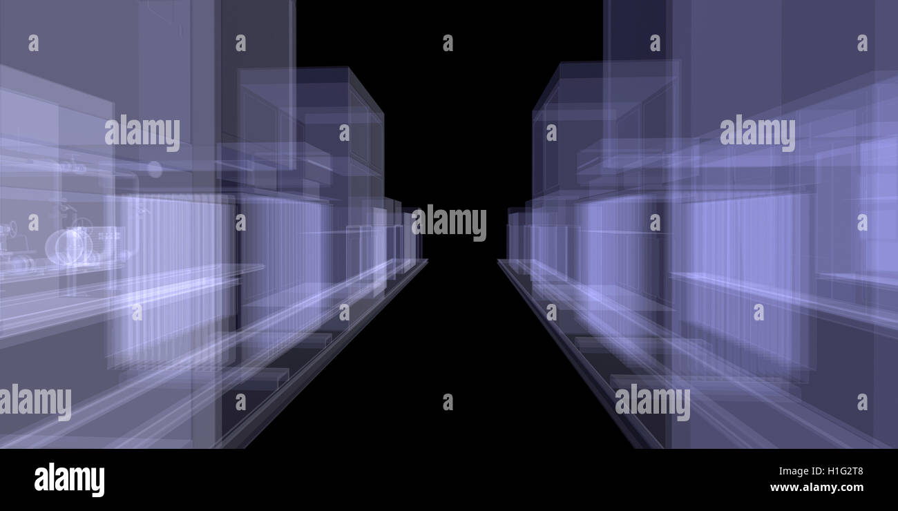 Industrial equipment. X-Ray render Stock Photo - Alamy