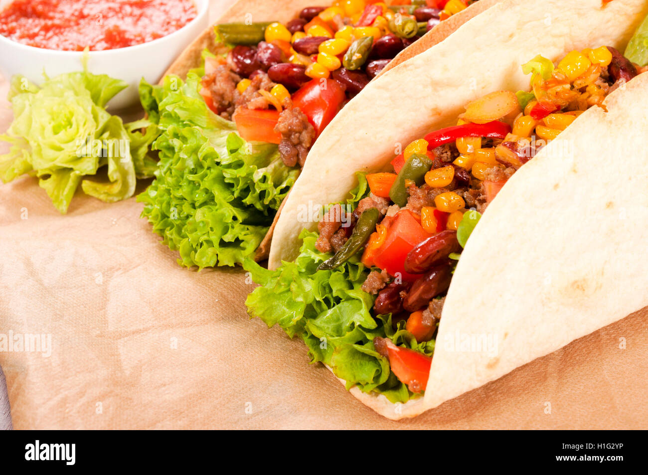 Tacos condiments hi-res stock photography and images - Alamy