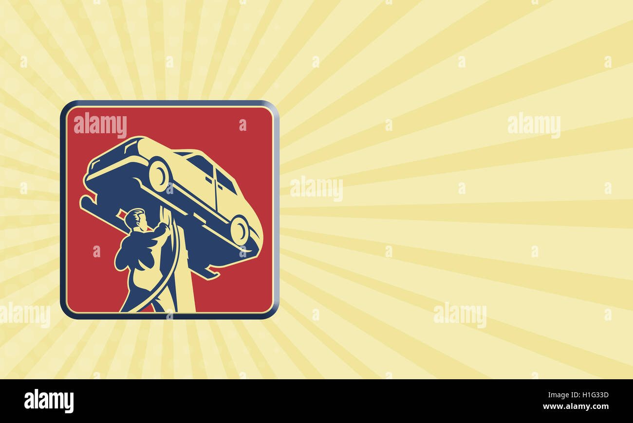 Mechanic Technician Car Repair Retro Stock Photo - Alamy