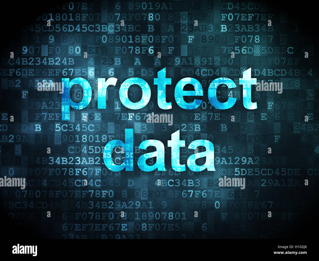 Safety concept: Protect Data on digital background Stock Photo - Alamy