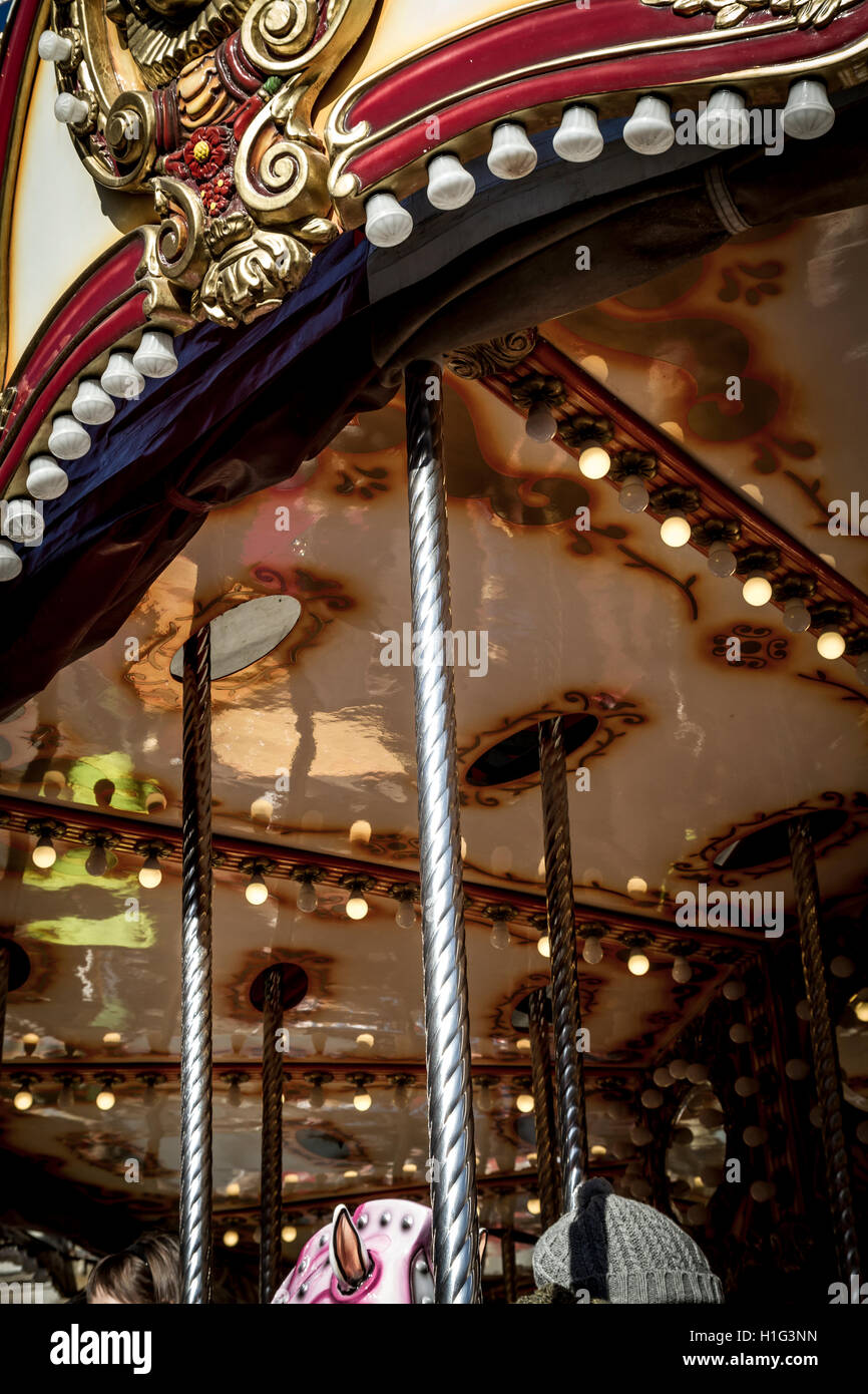 carousel horses, Image of the city of Madrid, its characteristic Stock ...