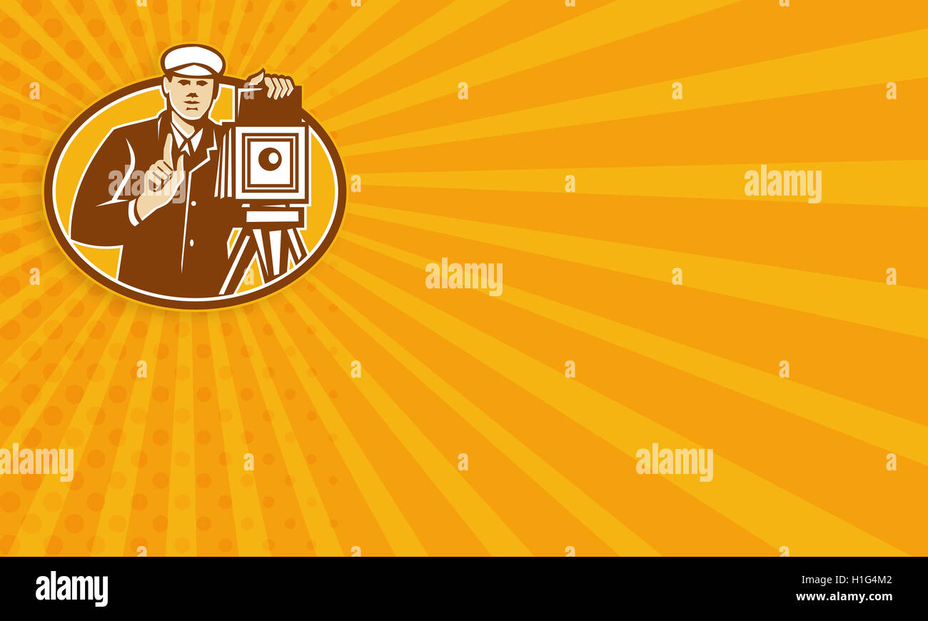 Photographer Vintage Camera Front Retro Stock Photo - Alamy