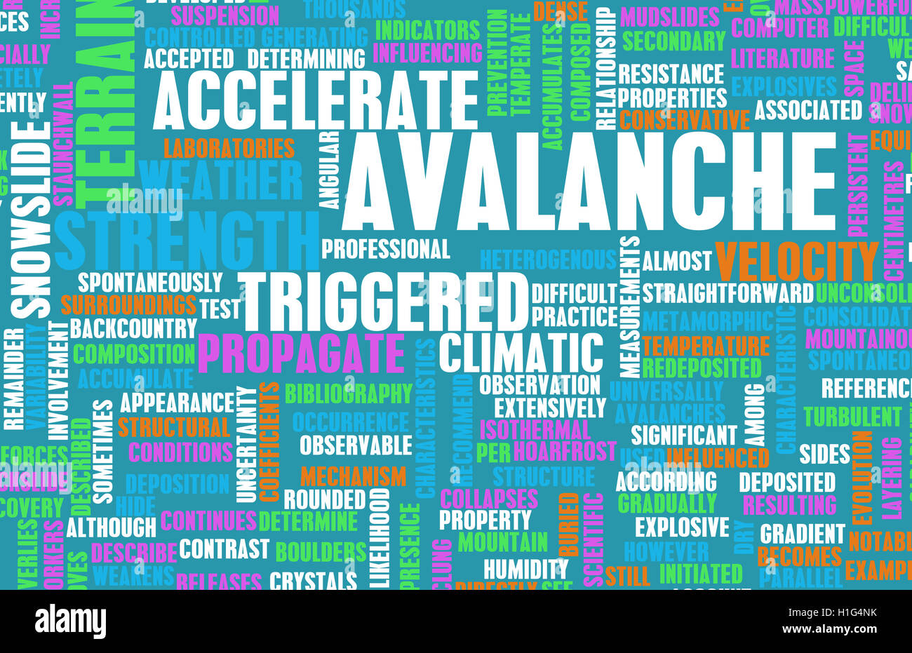 Avalanche warning sign extreme hi-res stock photography and images - Alamy