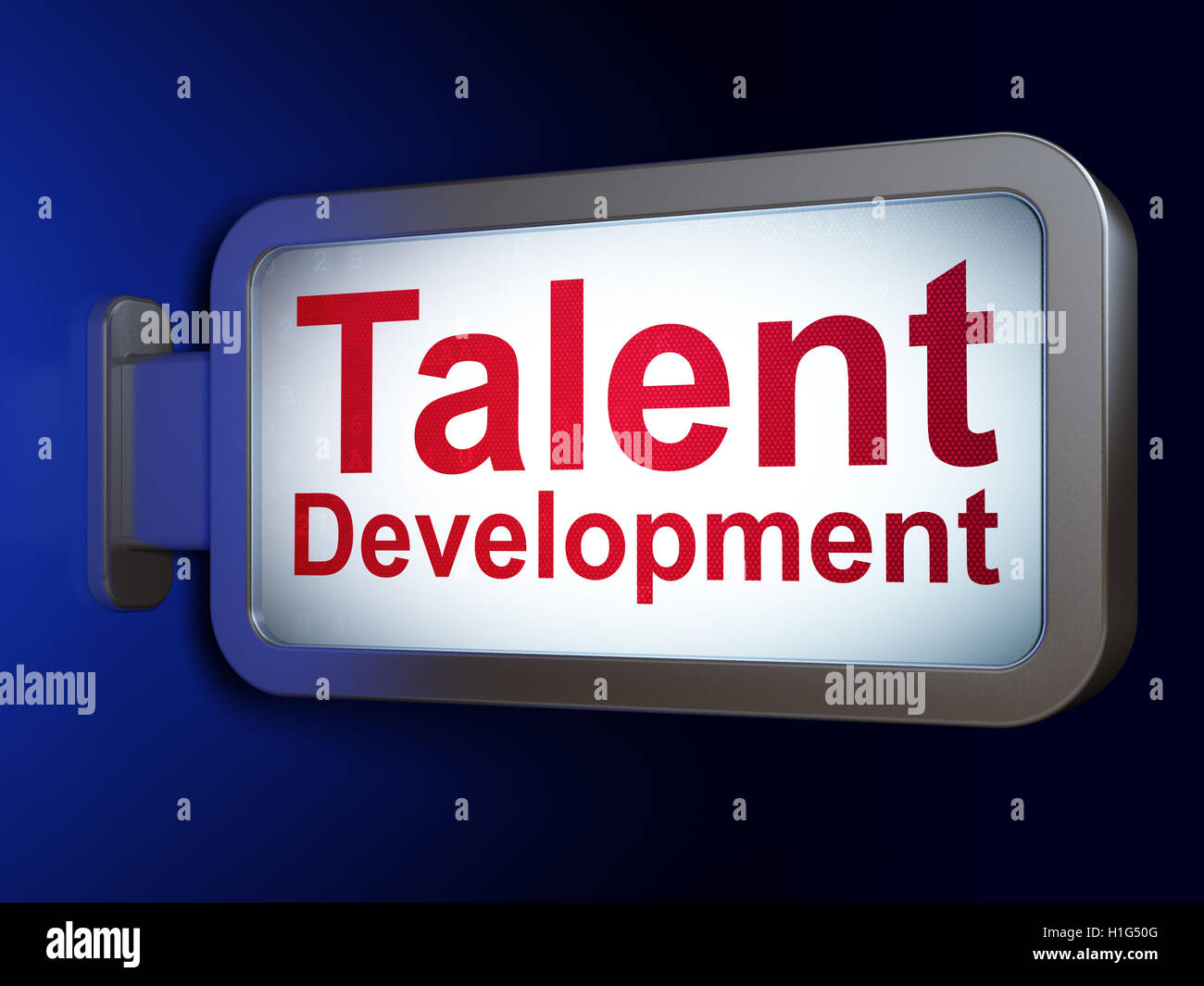 Education concept: Talent Development on billboard background Stock ...