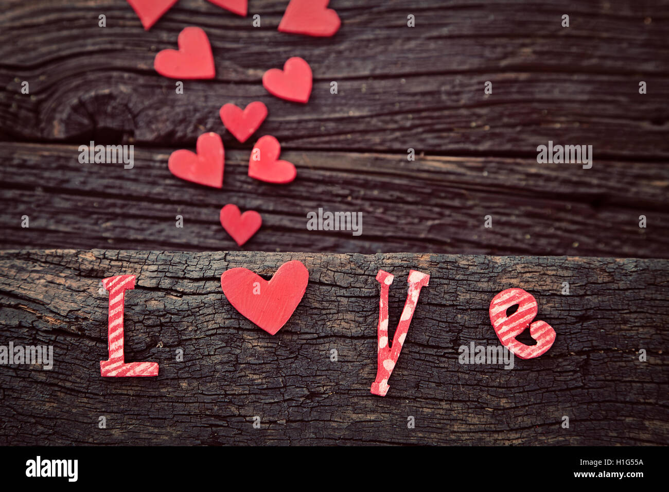 Letters Red Heart Box Ribbon High Resolution Stock Photography and ...