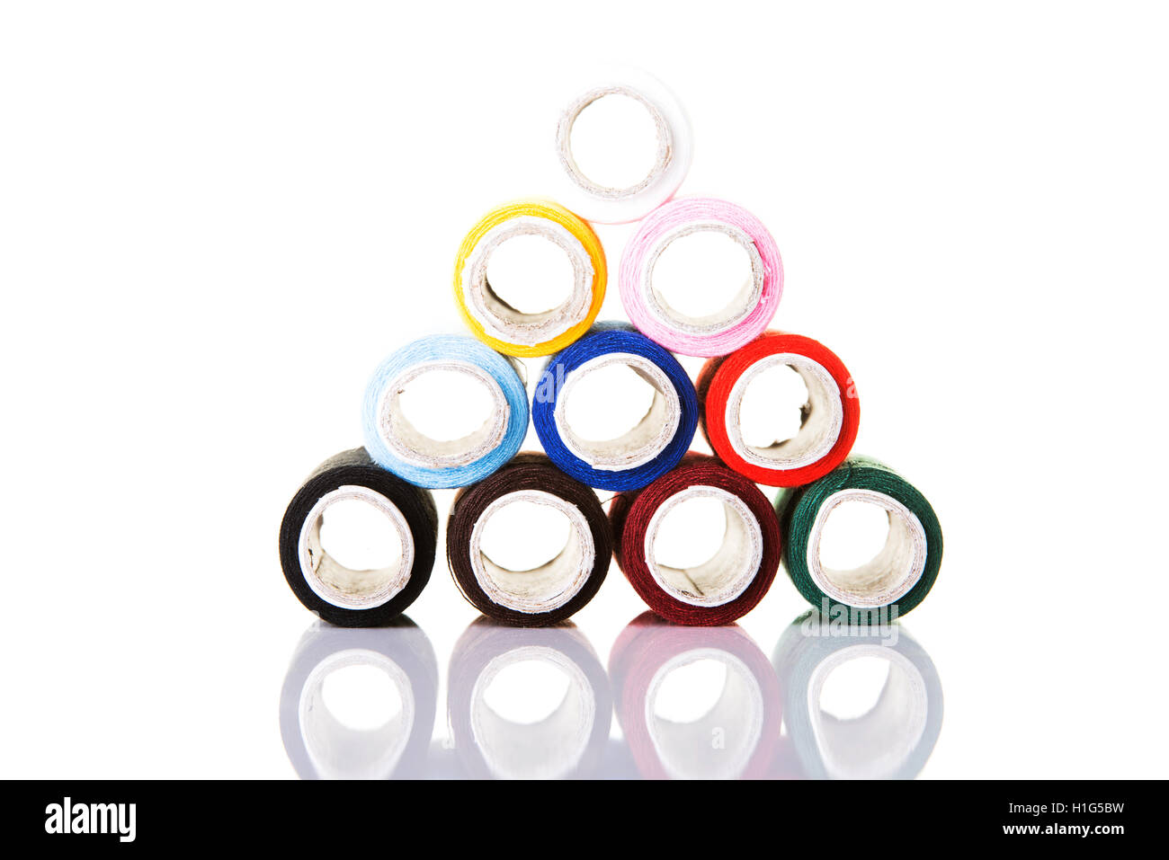 Composition of colorful cotton Stock Photo - Alamy
