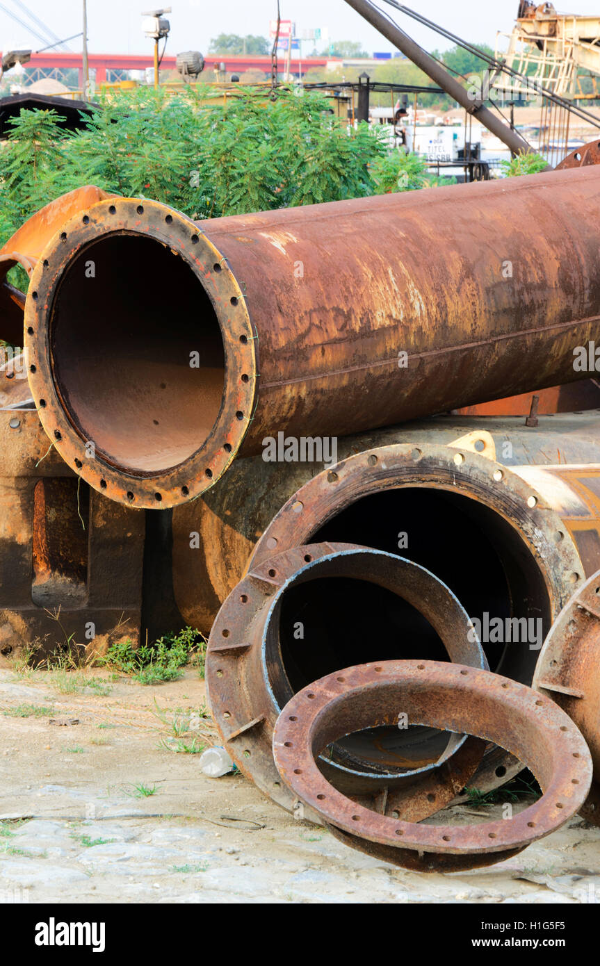 Rusty broken pipes hi-res stock photography and images - Alamy