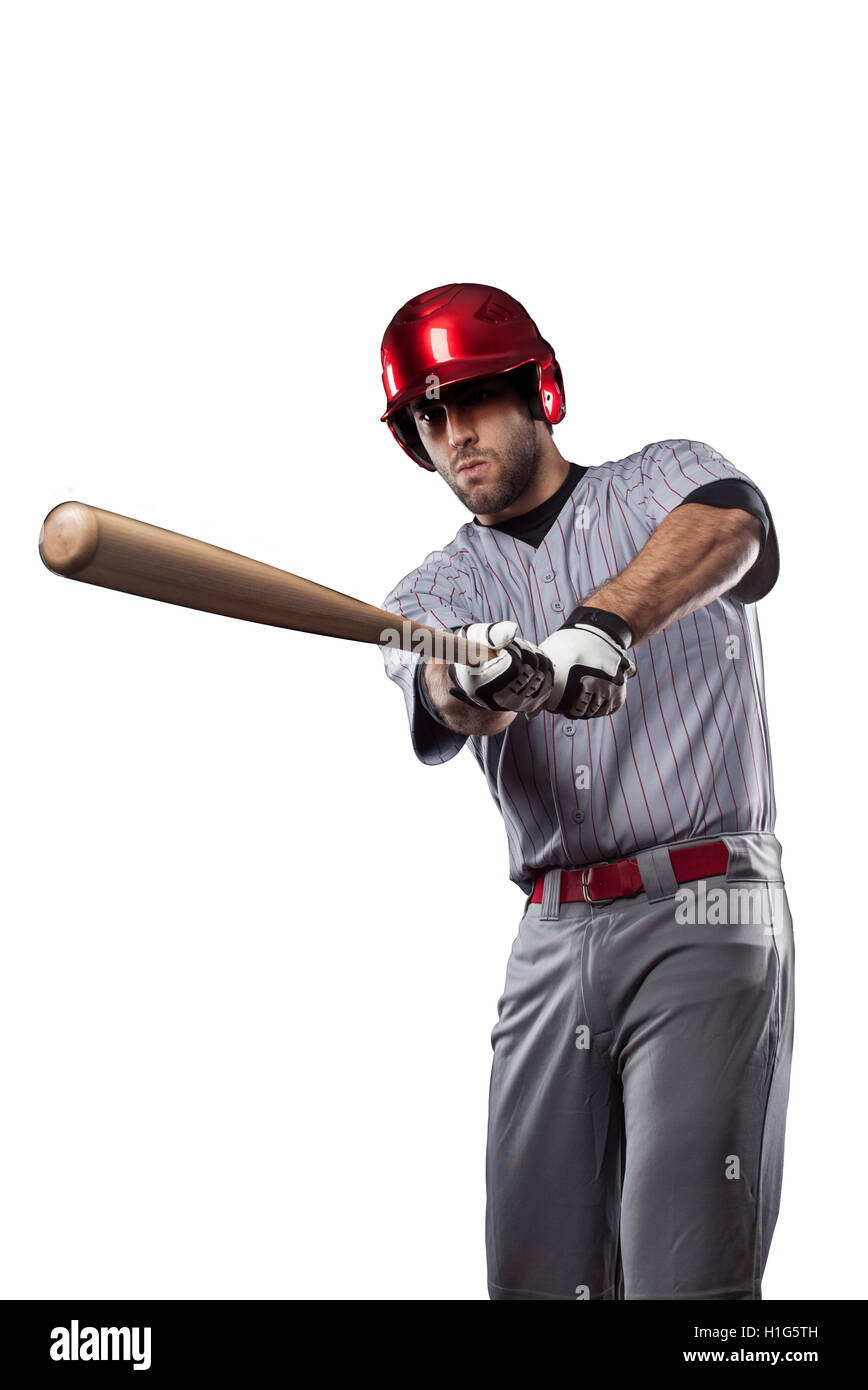 Baseball player hitting home run Cut Out Stock Images & Pictures - Alamy
