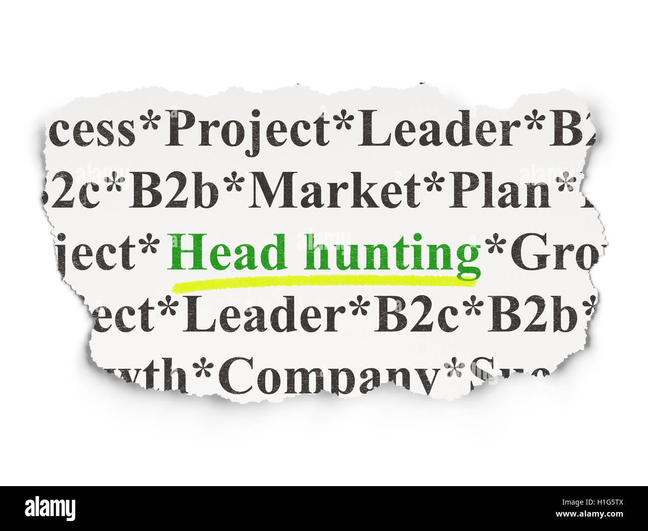Finance concept: Head Hunting on Paper background Stock Photo - Alamy