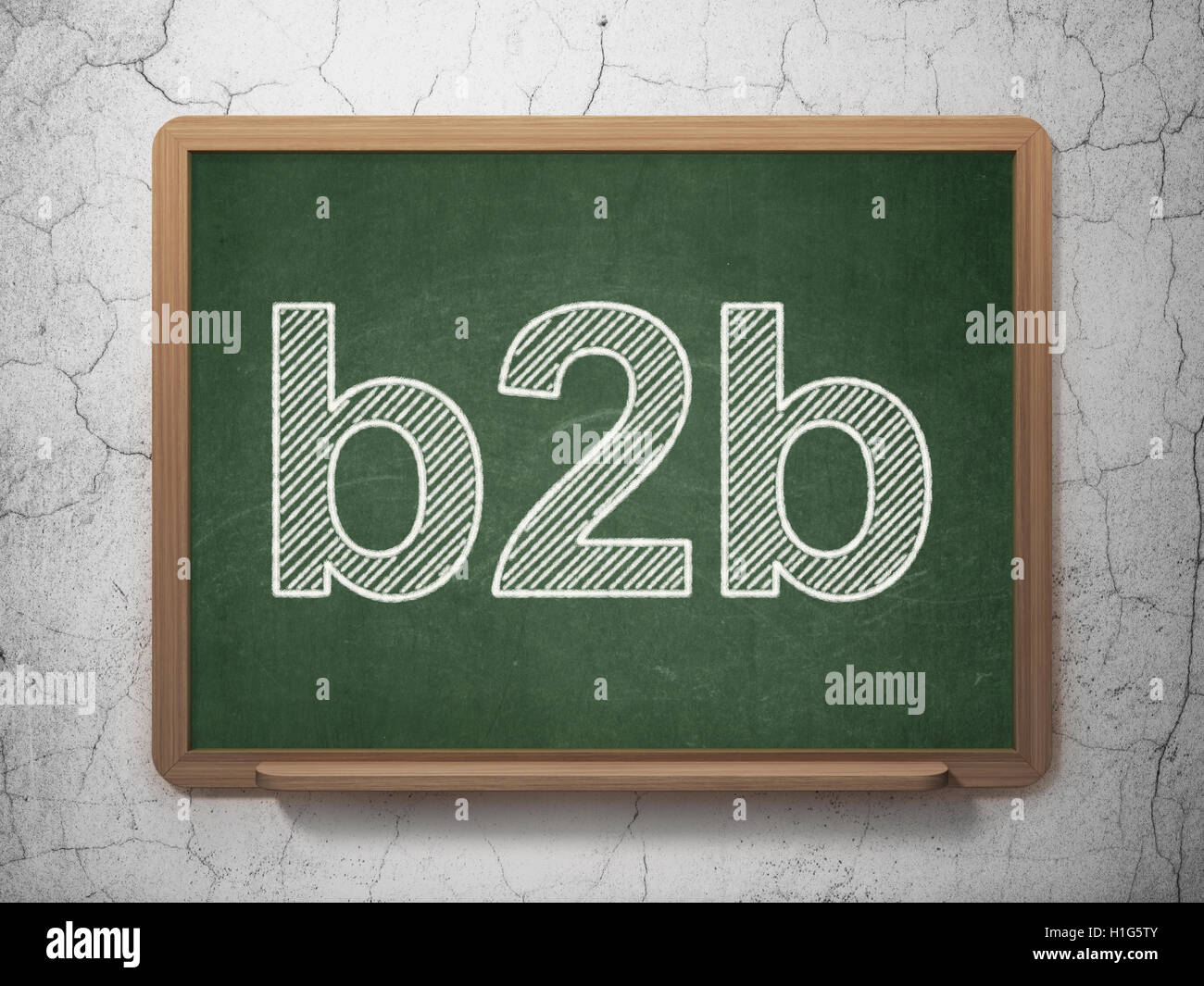Business concept: B2b on chalkboard background Stock Photo - Alamy