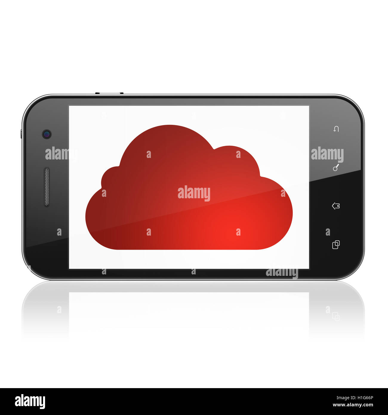 Cloud computing concept: Cloud on smartphone Stock Photo - Alamy