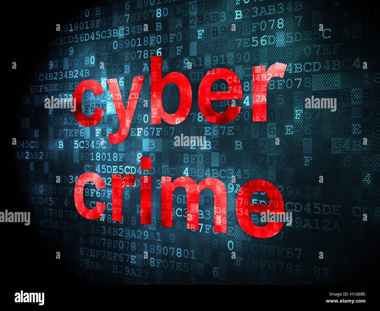 Protection concept: Cyber Crime on digital background Stock Photo - Alamy