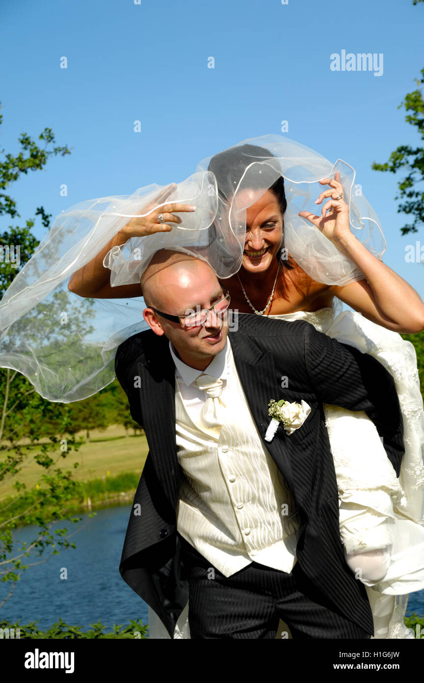 Bride and groom Stock Photo - Alamy