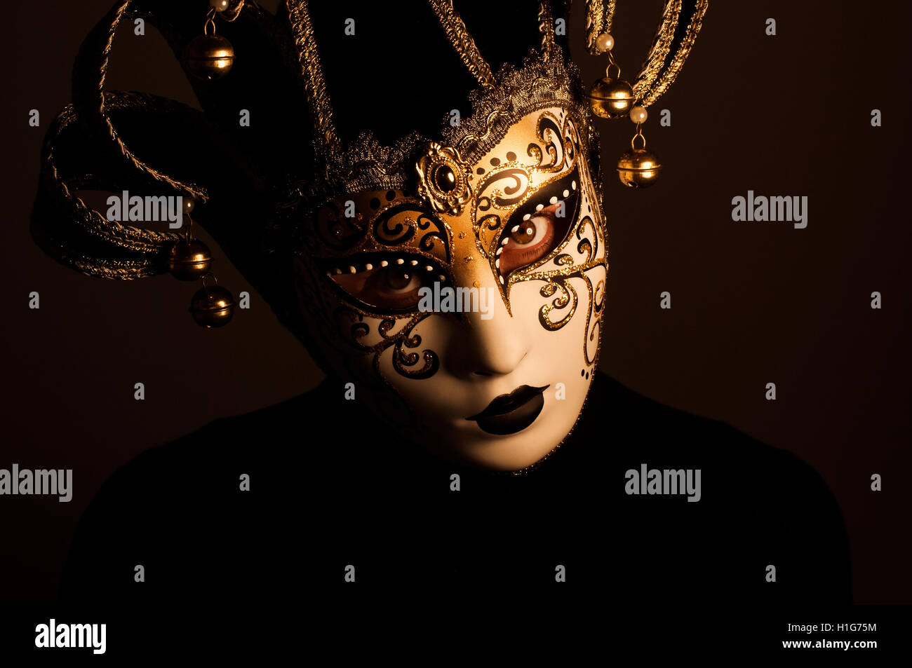 Jester mask hi-res stock photography and images - Alamy