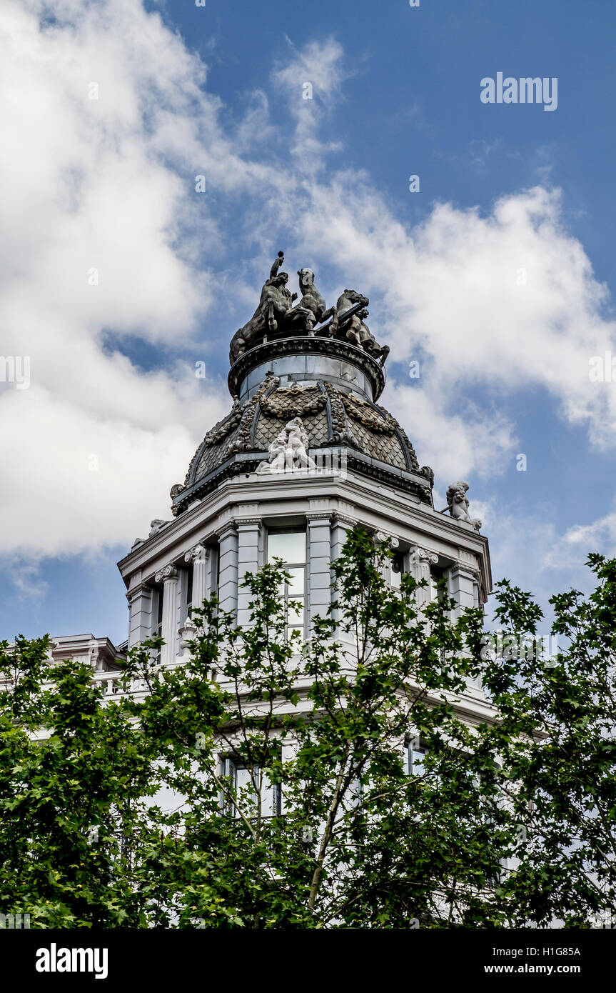 Gran via, Image of the city of Madrid, its characteristic archit Stock ...