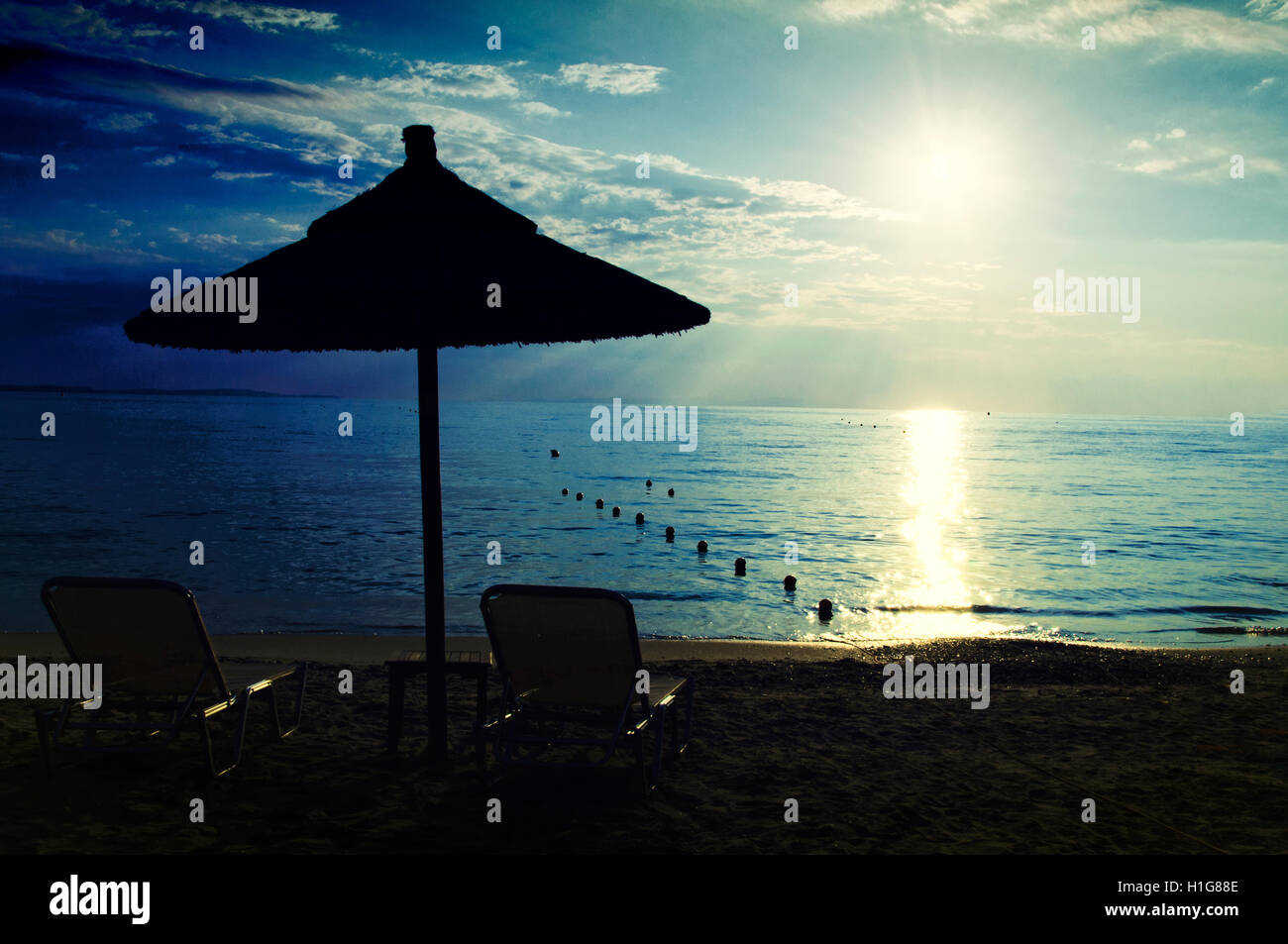 Back of beach chair hi-res stock photography and images - Alamy