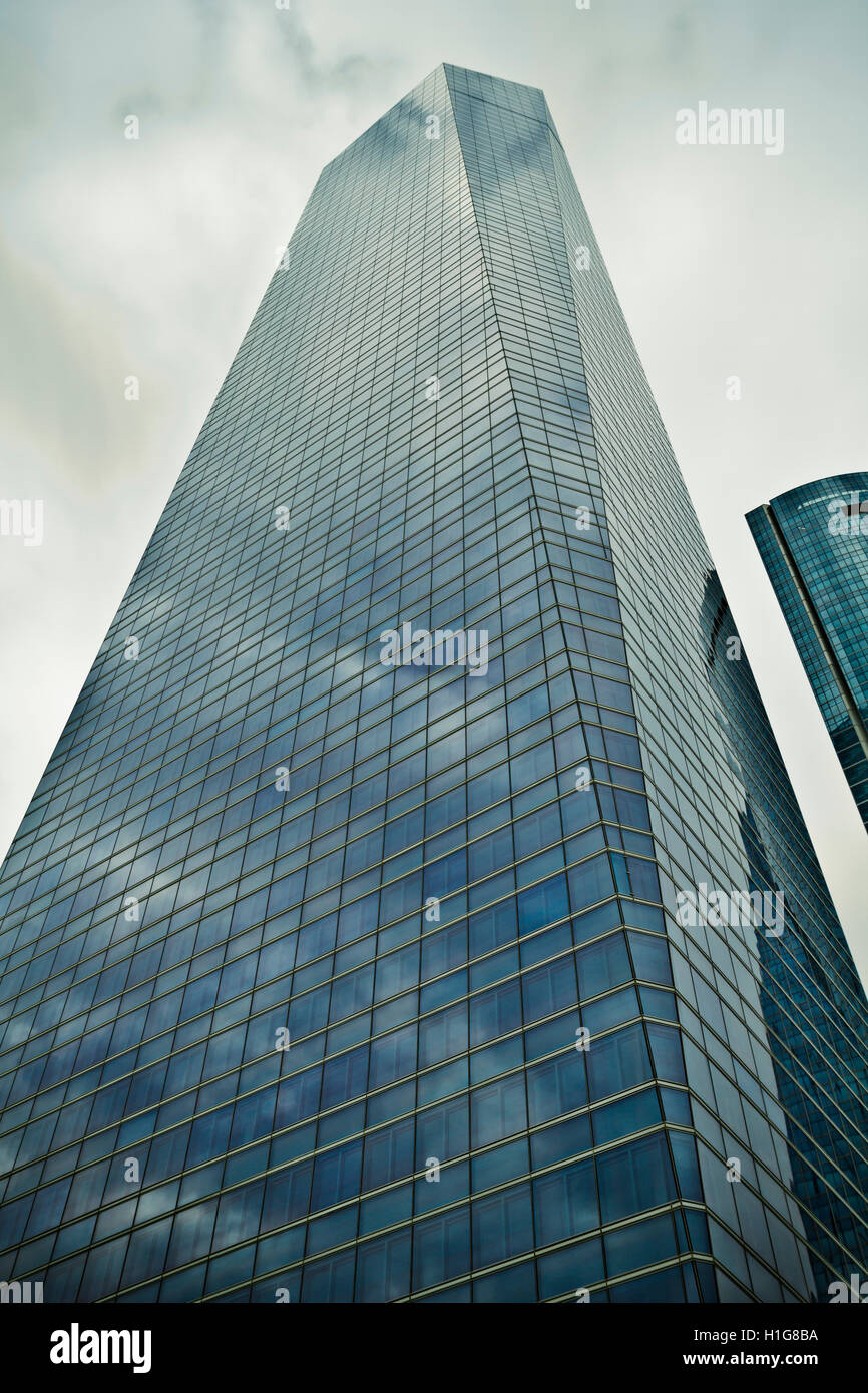 Crystal Tower, skyscraper of Madrid, placed in financial zone ,f Stock ...