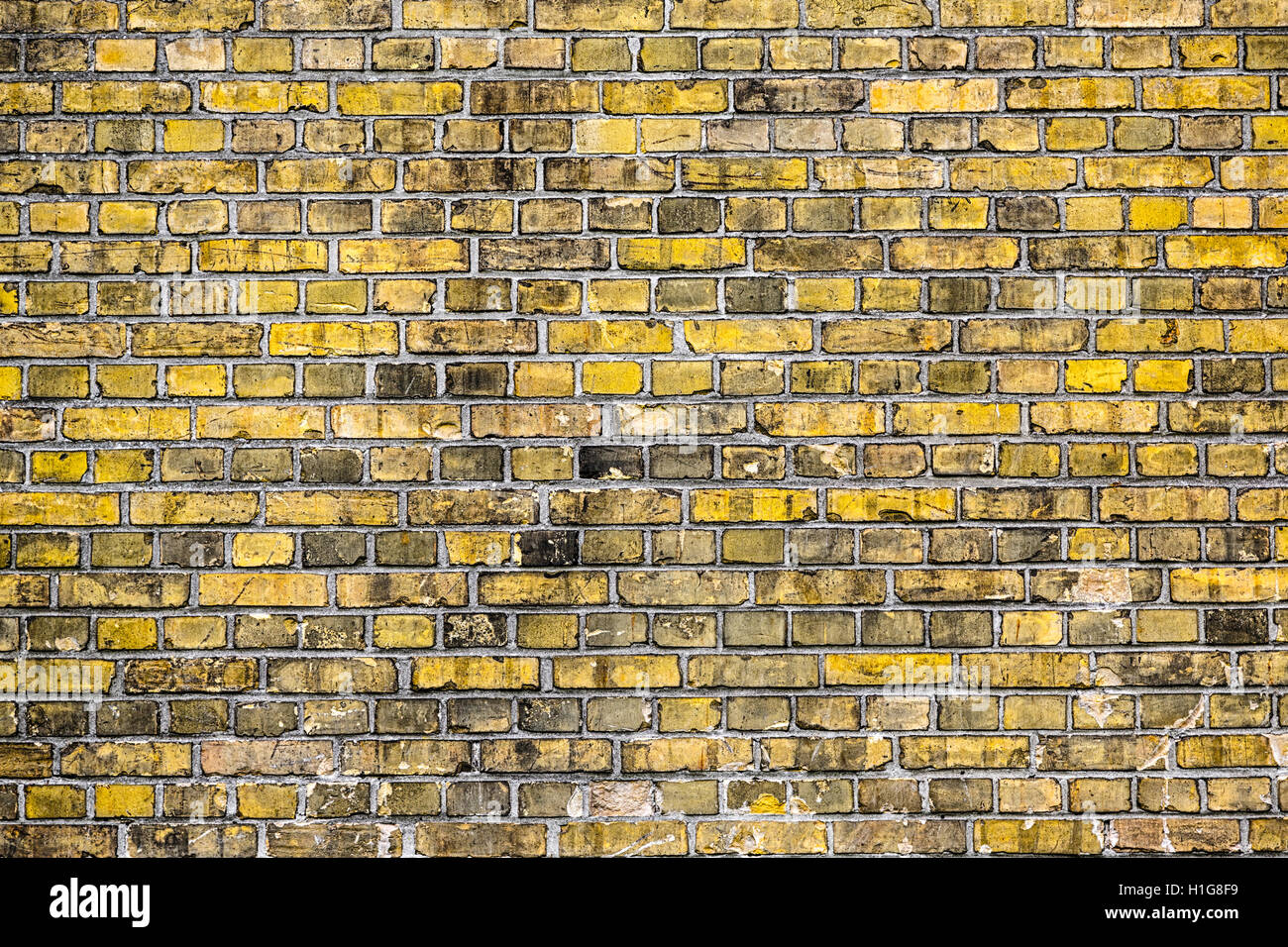 vintage yellow brick wall pattern background Stock Photo - Alamy