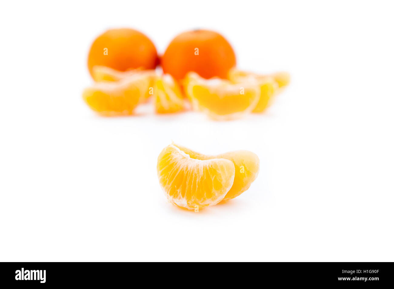 slices of mandarin Stock Photo - Alamy