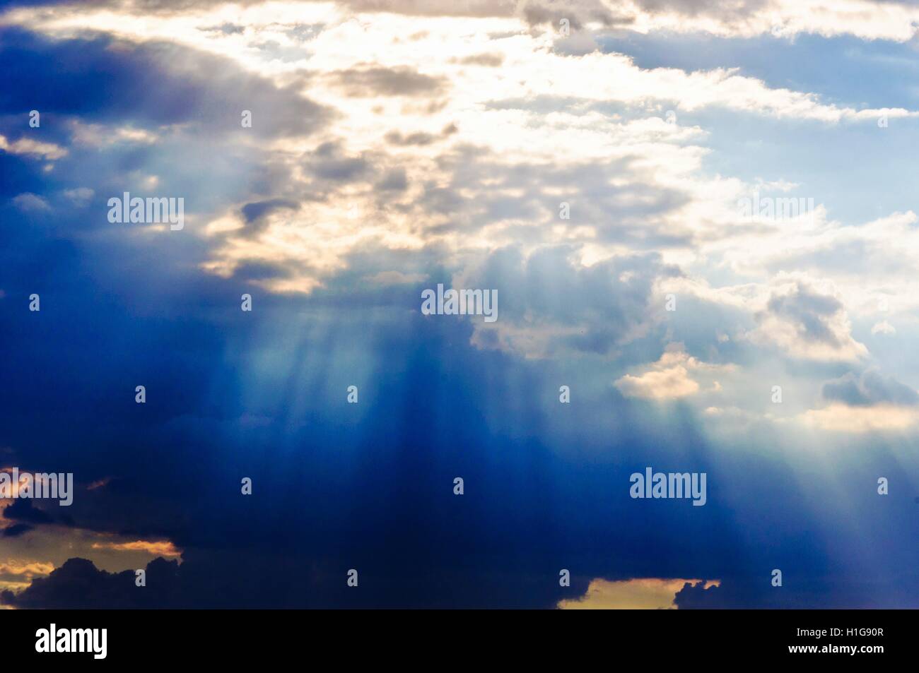 Lights from the sky Stock Photo - Alamy