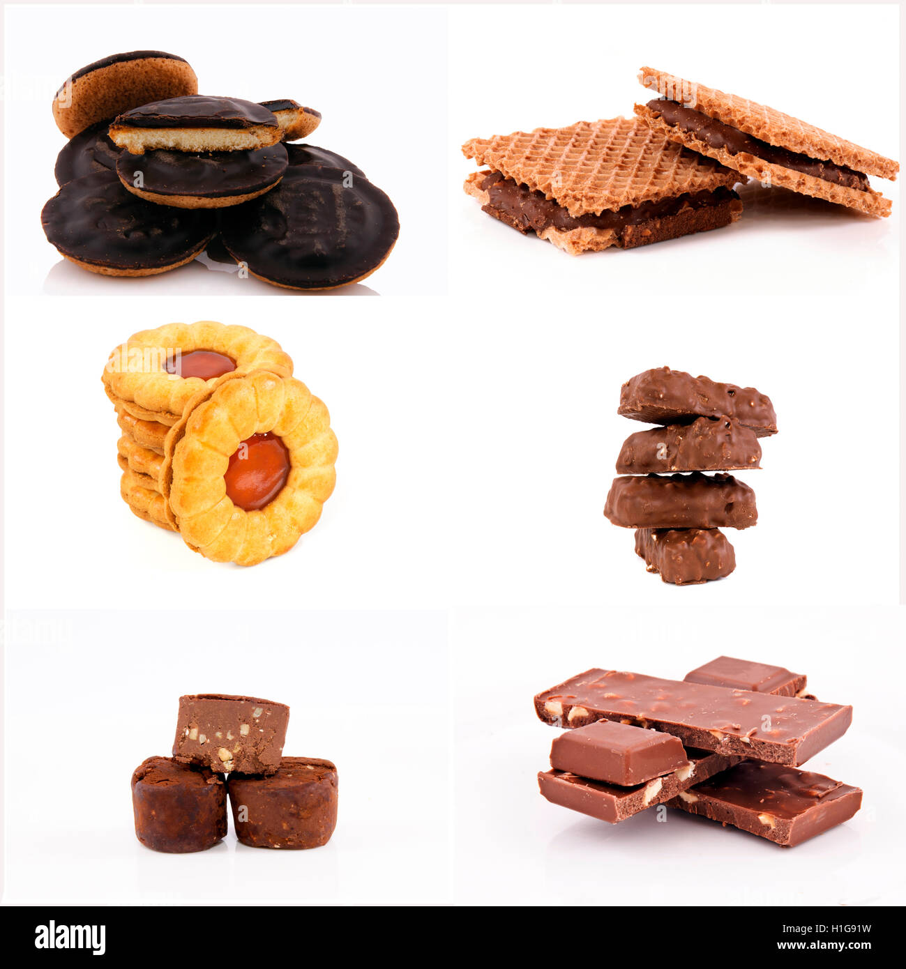 Brown sweet biscuit Cut Out Stock Images & Pictures - Alamy