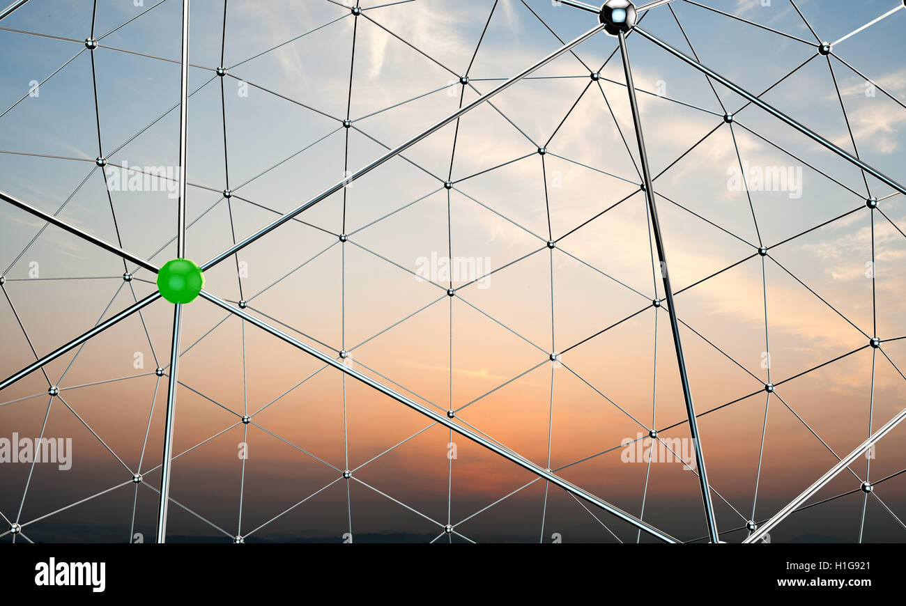 Metallic lattice structure hi-res stock photography and images - Alamy