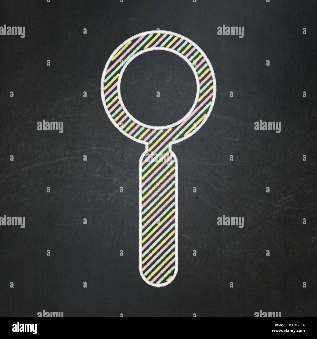 Data concept: Search on chalkboard background Stock Photo - Alamy