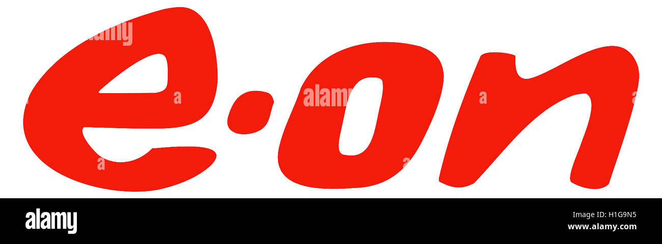 Logo of the German energy group E.ON with seat in Essen Stock Photo - Alamy