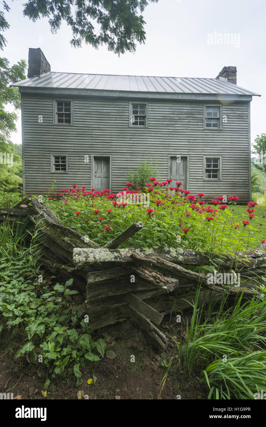 West Virginia, Seneca Rocks, Sites Homestead Stock Photo - Alamy