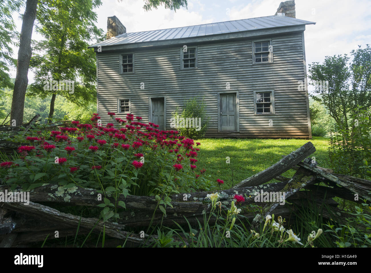West Virginia, Seneca Rocks, Sites Homestead Stock Photo - Alamy