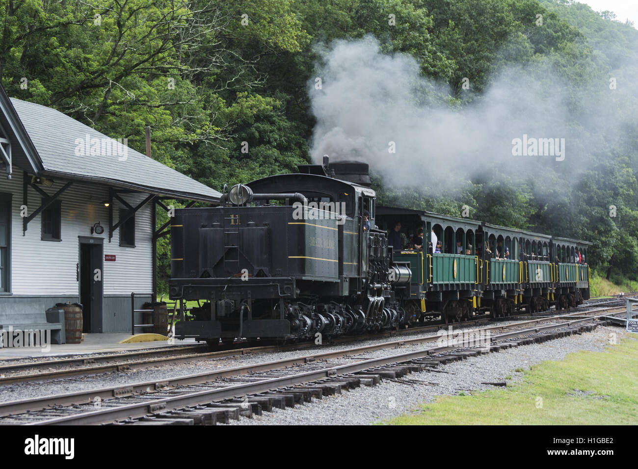 West Virginia, Cass, historic Cass Scenic Railroad Stock Photo - Alamy