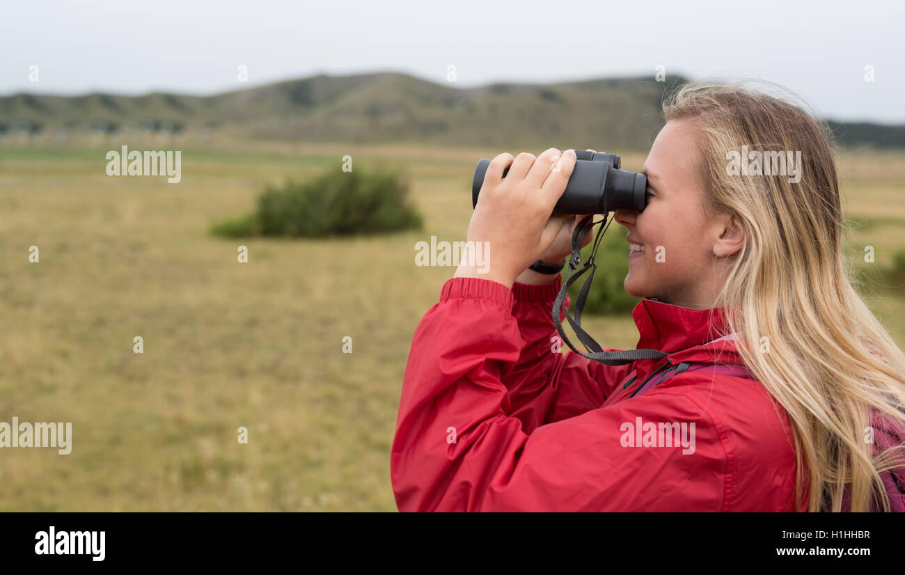 woman tourist on a background of mountains Stock Photo - Alamy