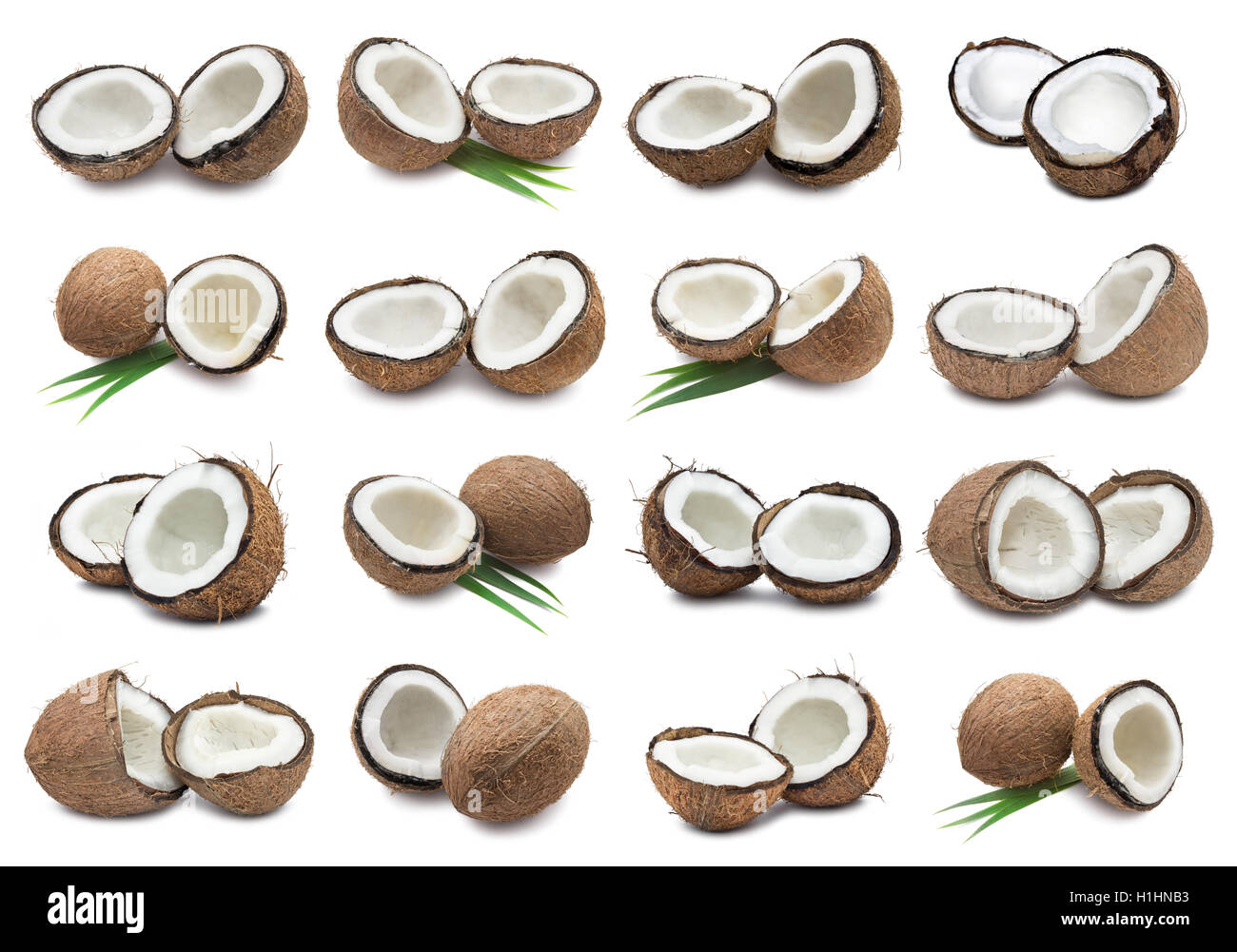 Set of coconuts hi-res stock photography and images - Alamy