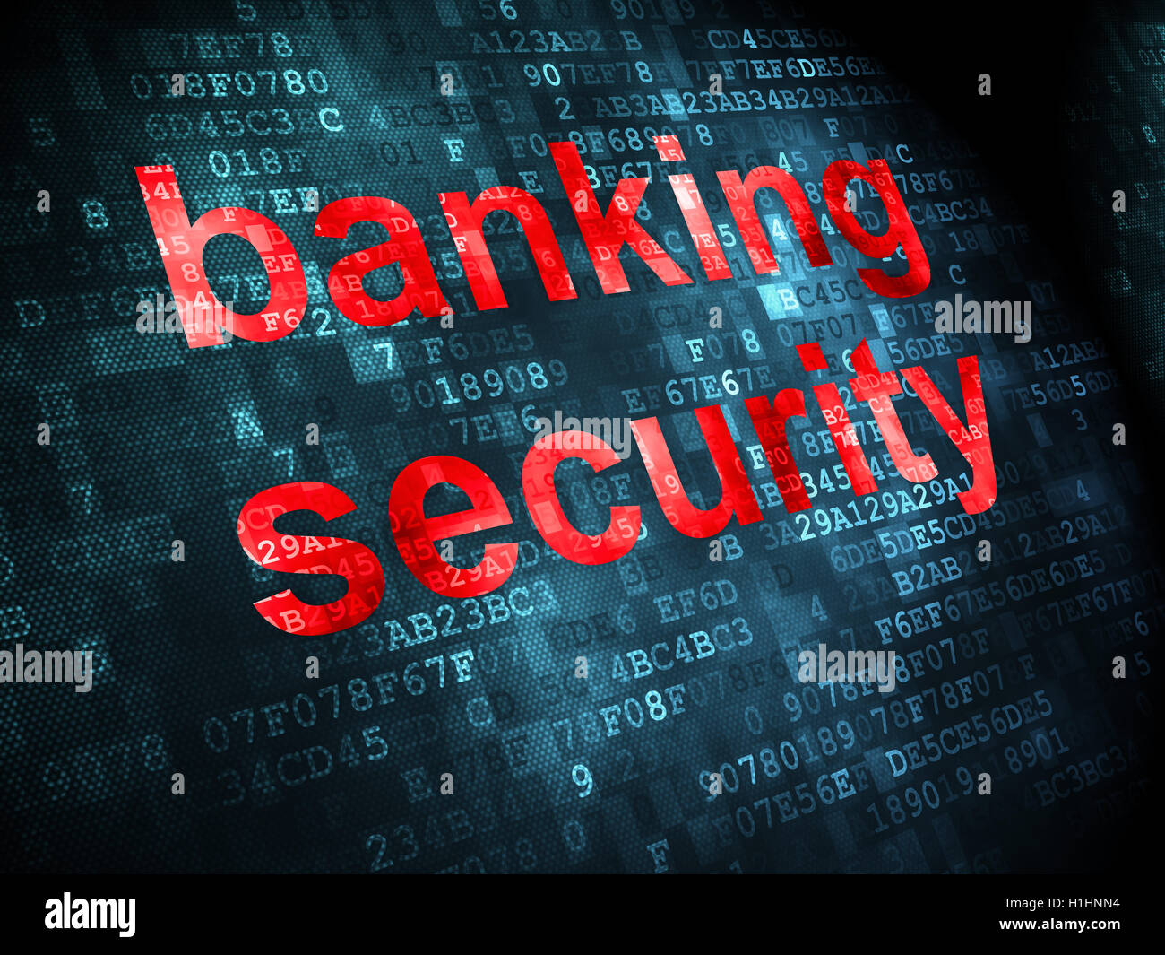 Security concept: Banking Security on digital background Stock Photo - Alamy