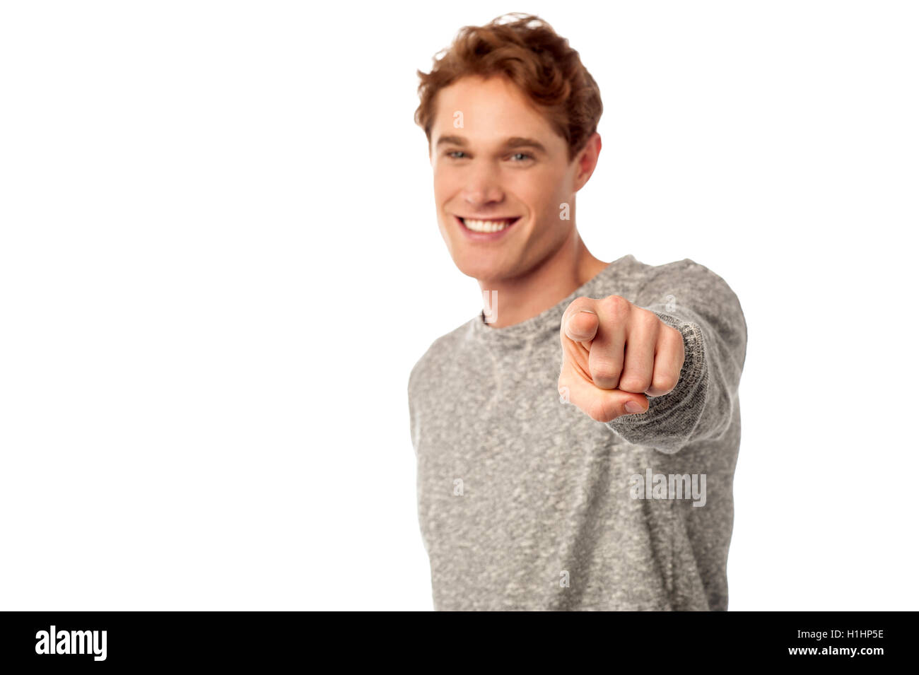 Young smiling guy pointing you out Stock Photo - Alamy Young smiling guy pointing you out Stock Photo - Alamy