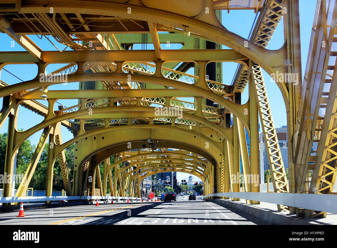 Golden Tower Bridge Stock Photo - Alamy
