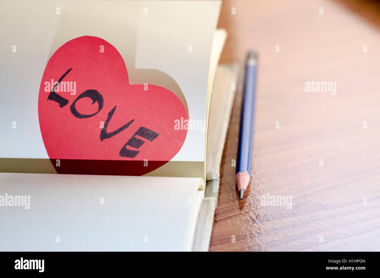 diary of love Stock Photo - Alamy