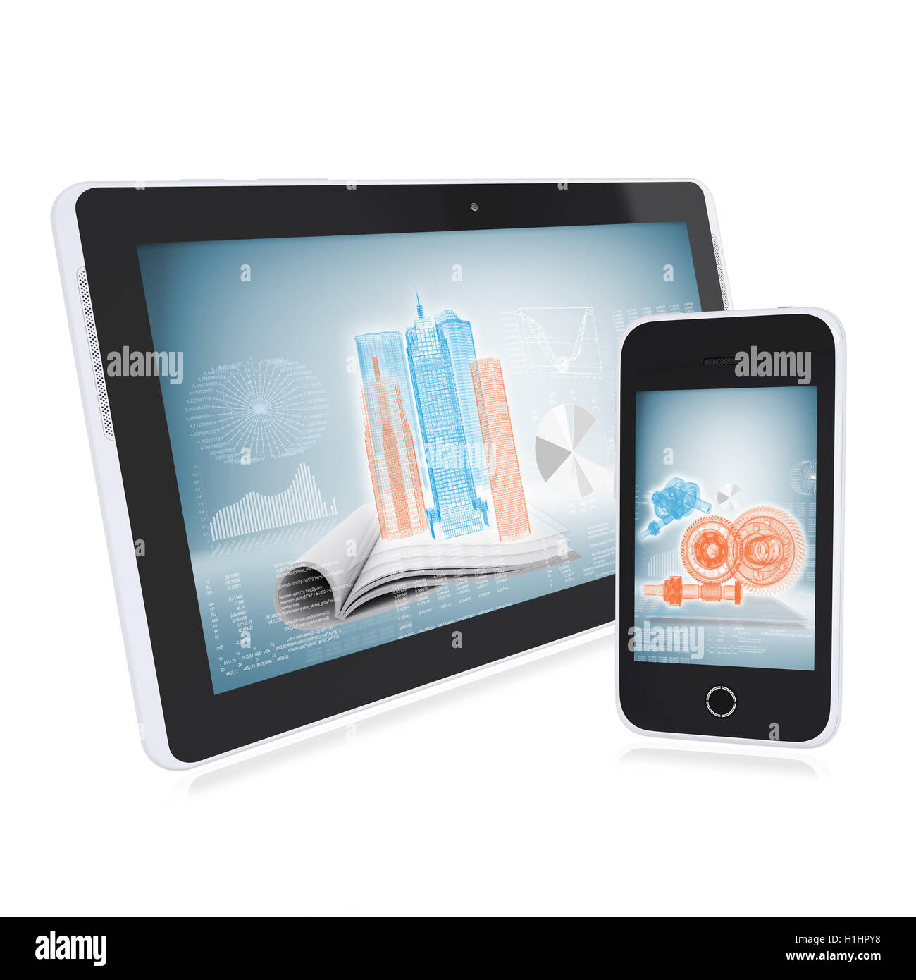 Tablet and smartphone Stock Photo - Alamy