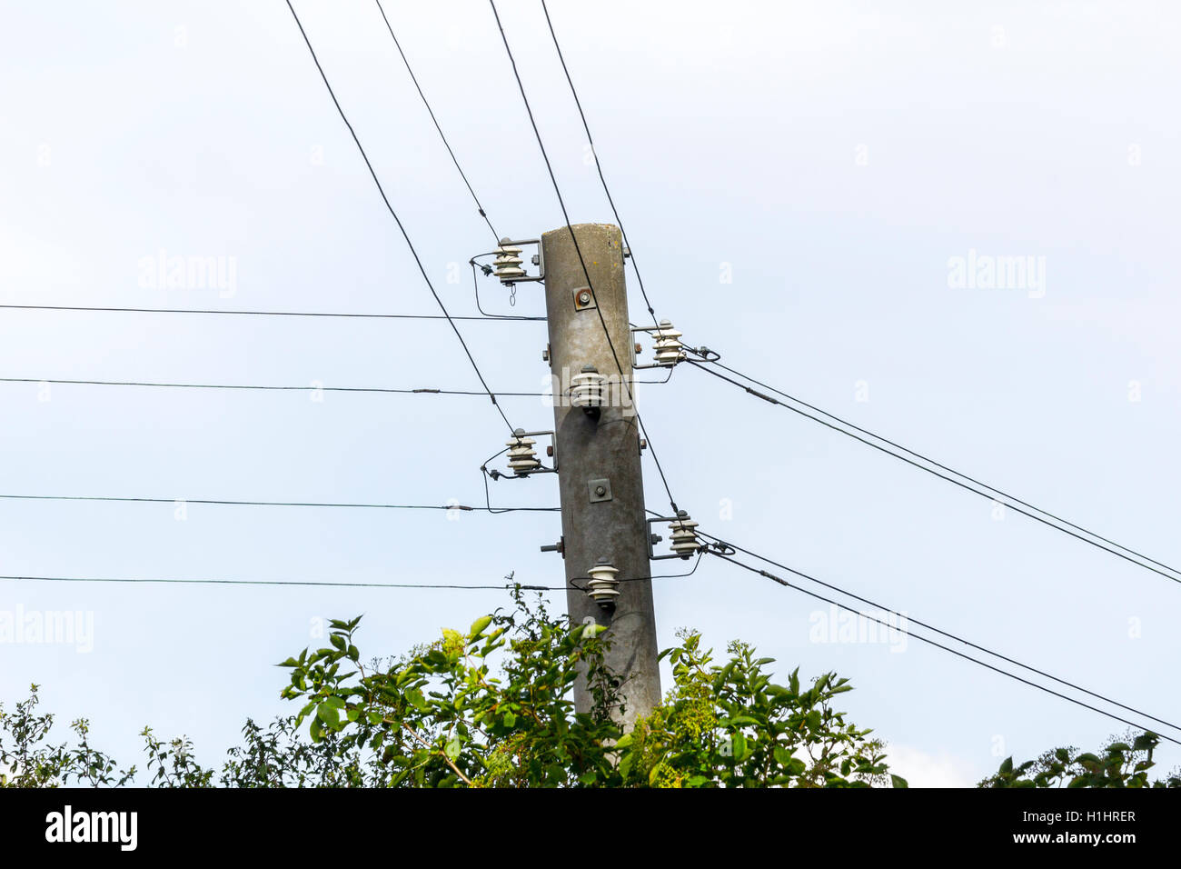 Concrete electric tower with transformer hi-res stock photography and ...