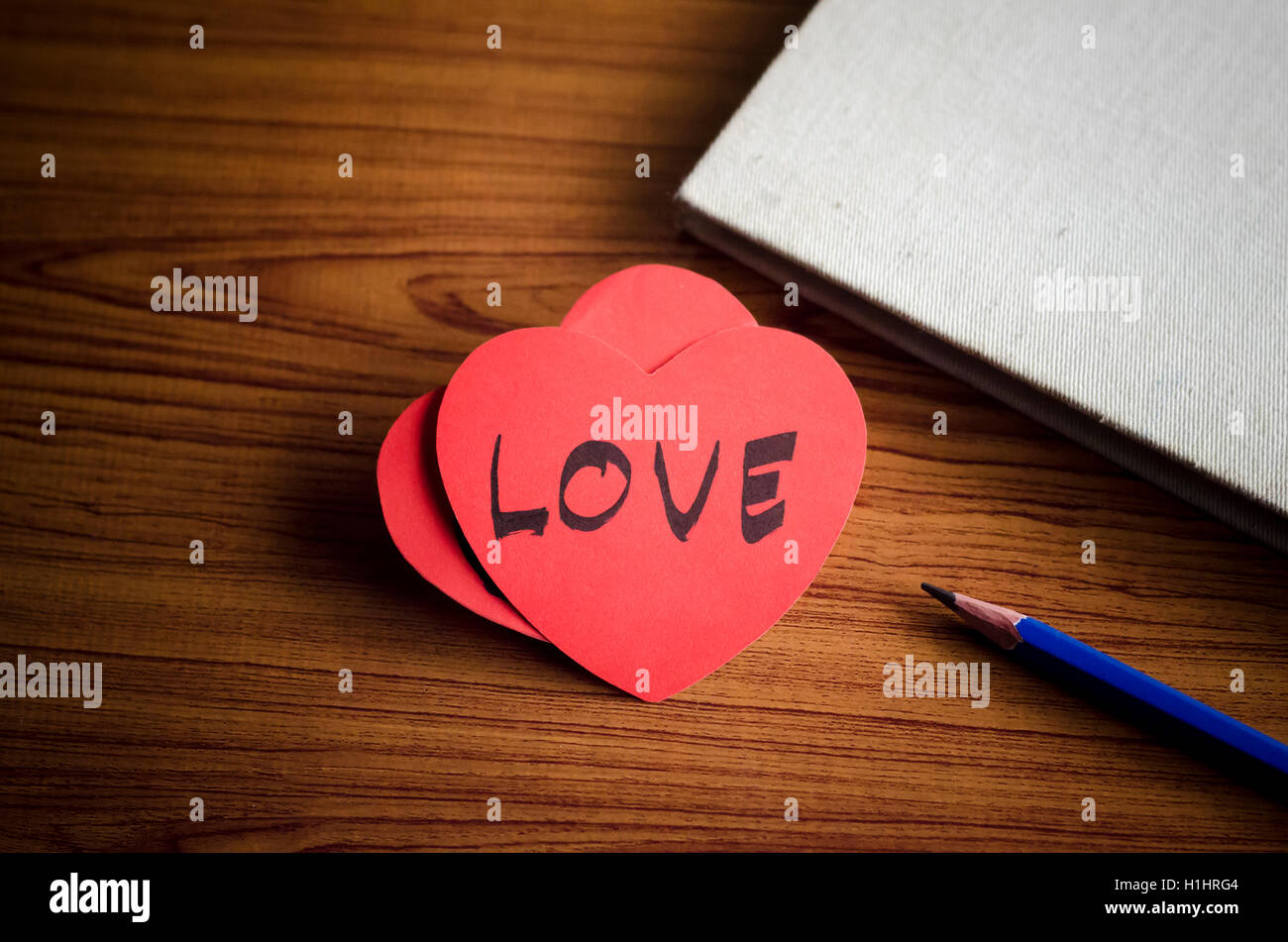 diary of love Stock Photo - Alamy