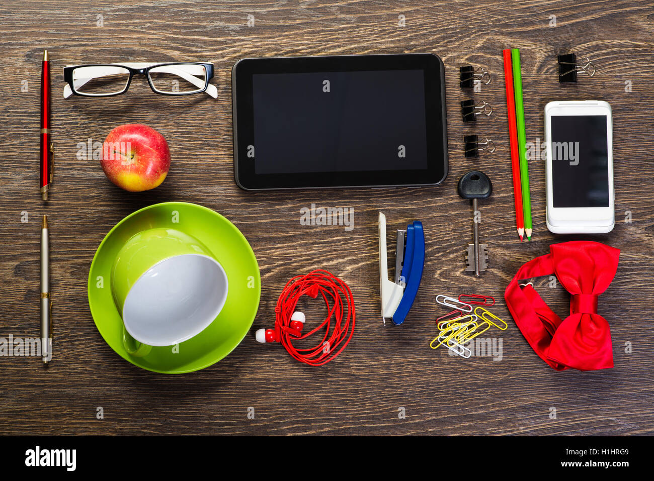 items laid on the table, still life Stock Photo - Alamy