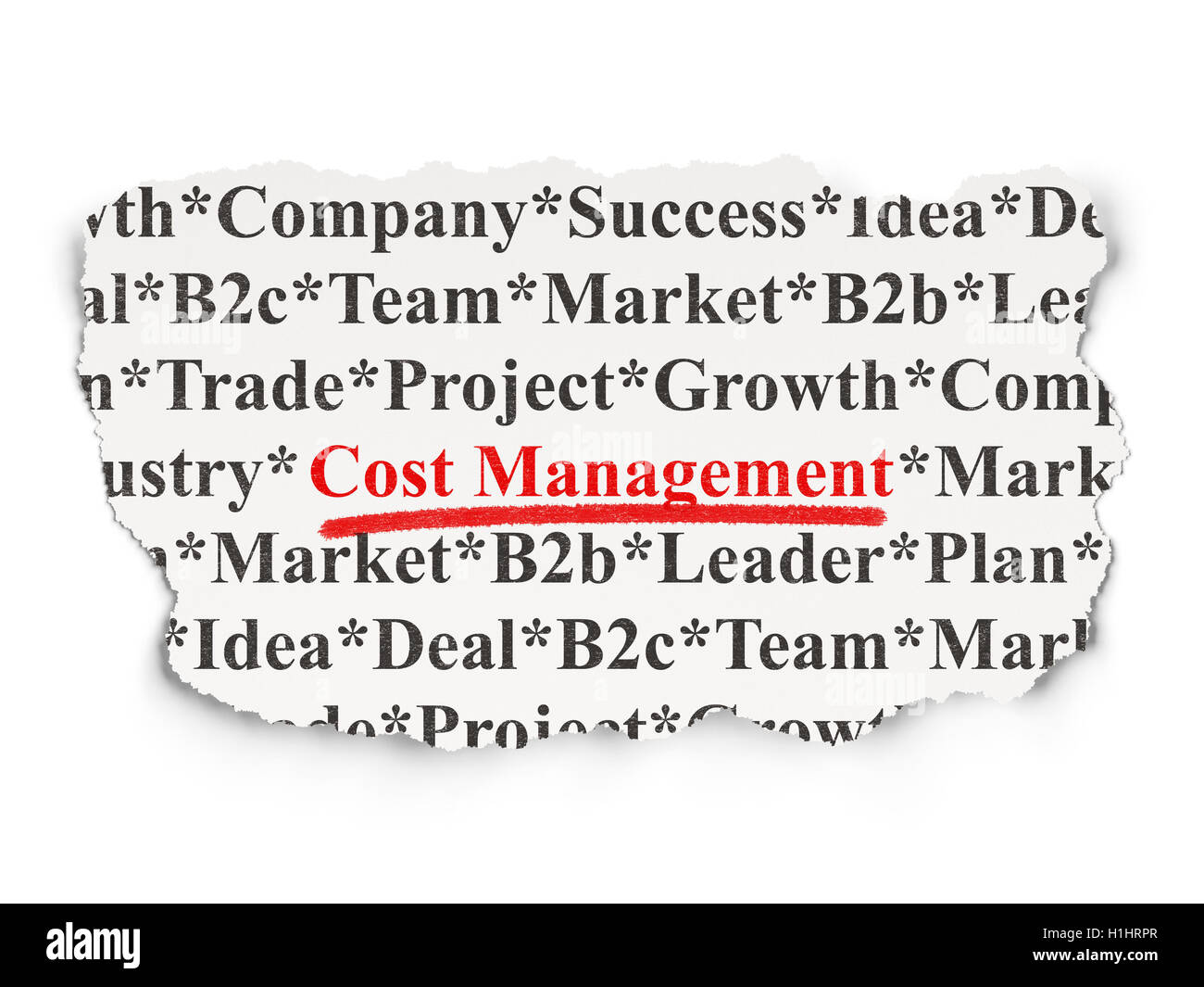 Finance concept: Cost Management on Paper background Stock Photo - Alamy