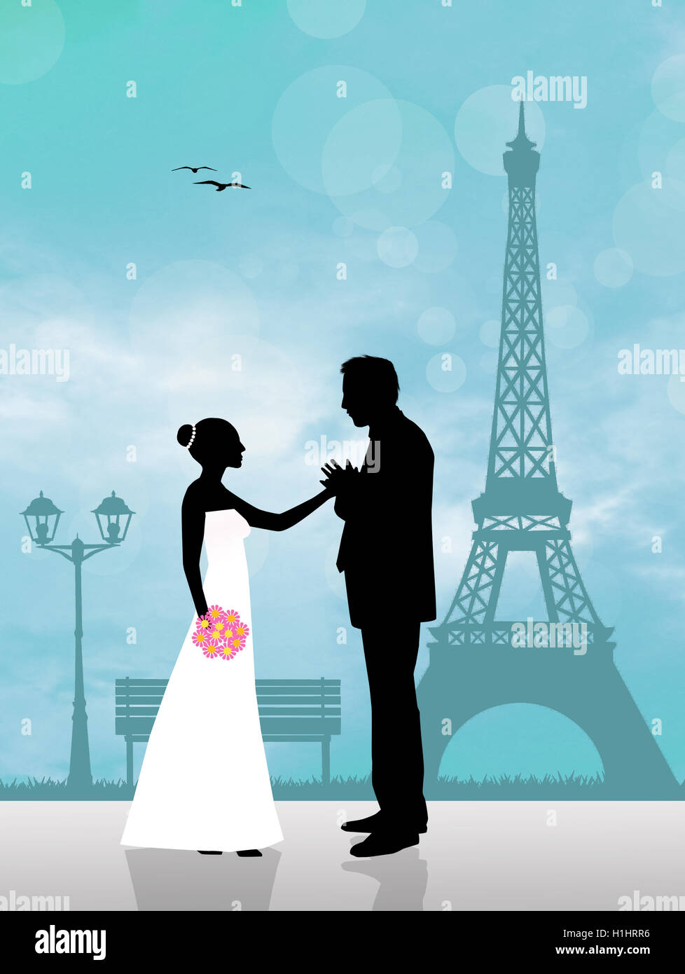 Paris married couple hi-res stock photography and images - Alamy