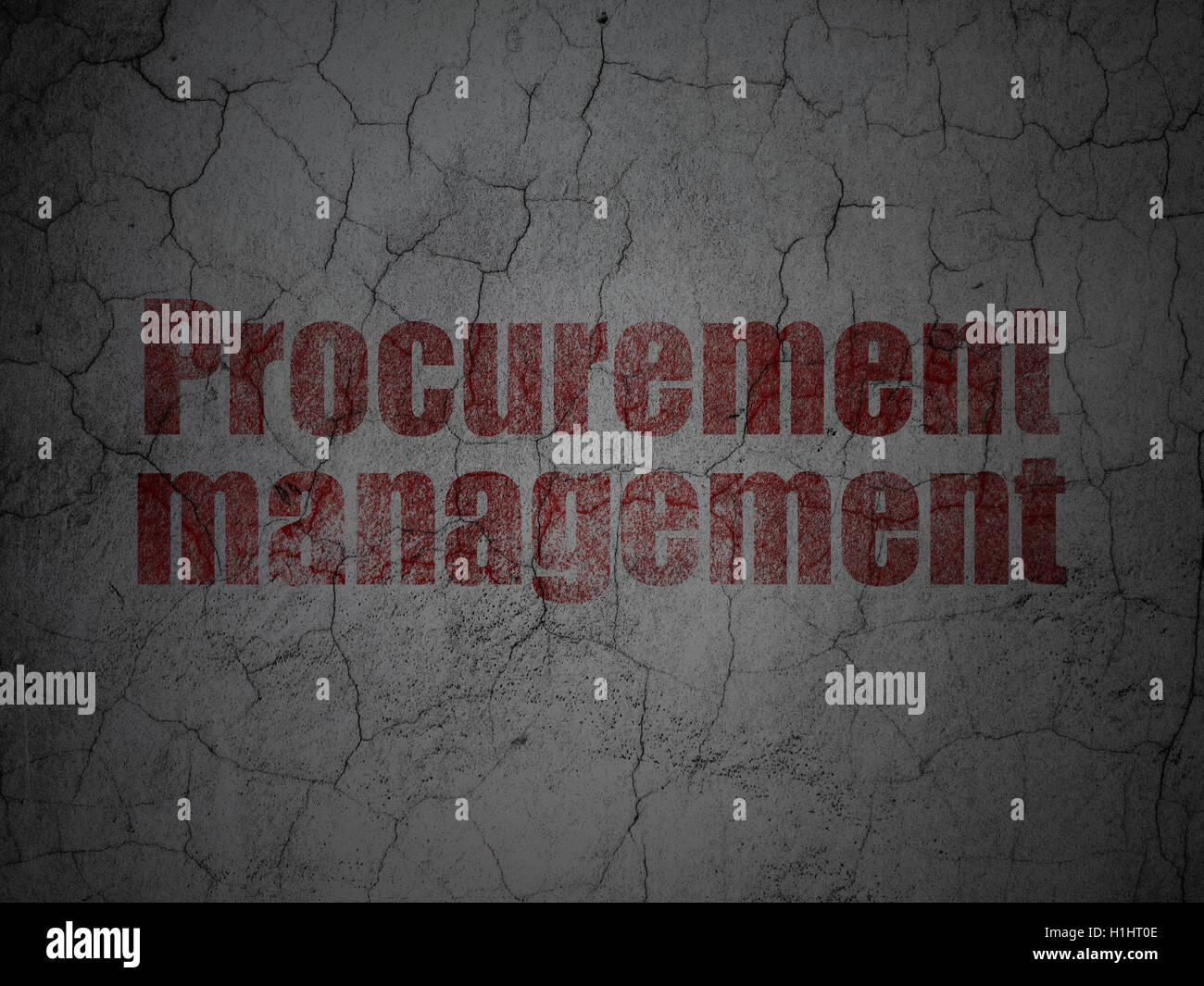Finance concept: Procurement Management on grunge wall background Stock ...