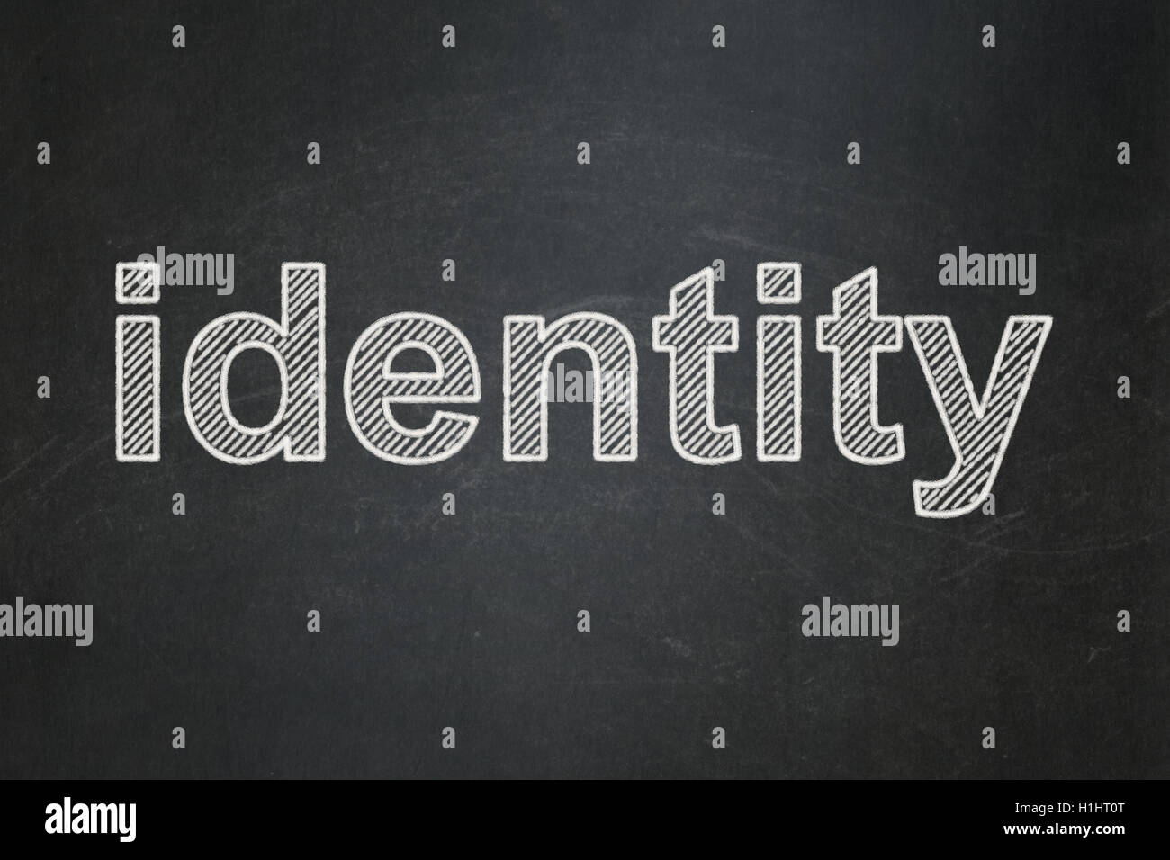 Security concept: Identity on chalkboard background Stock Photo - Alamy